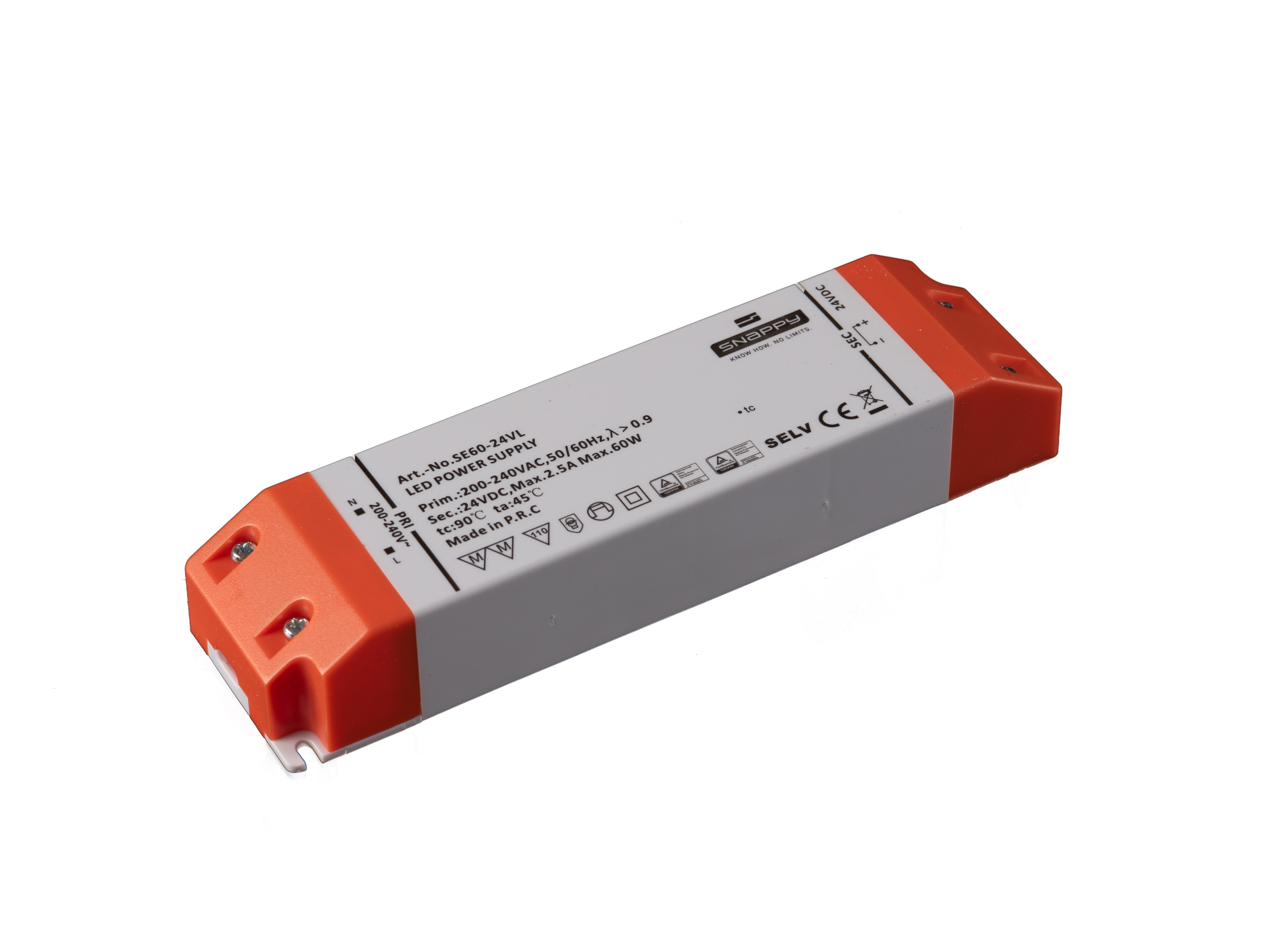 LED driver 24V DC 60W 170x45x28mm